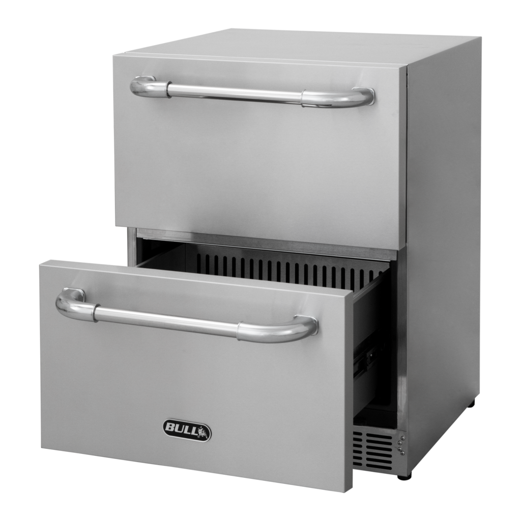 PREMIUM DOUBLE DRAWER FRIDGE, OUTDOOR RATED - BULL BBQ EU